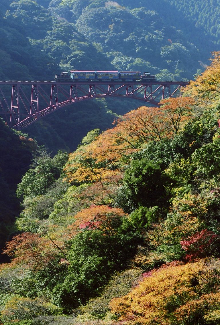 Sightseeing Train to Minami-Aso: The Tracks of the Minami-Aso Railway ...